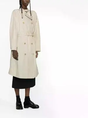 Prada Double-breasted Trench Coat - Neutrals