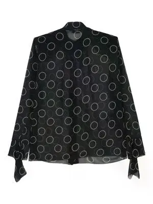 Prada Graphic-print Semi-sheer Shirt