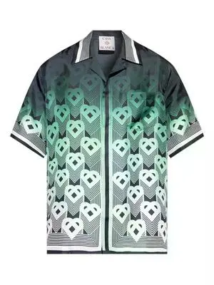 Casablanca Monogram Gradient Silk Shirt