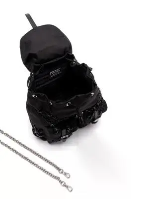 Prada Enamel Triangle-logo Backpack
