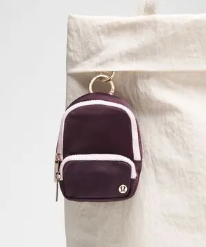 Lululemon Everywhere Backpack Nano - Goodnight Plum/black Plum/blissful Pink/gold
