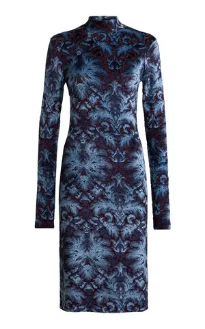 Etro Printed Crepe Midi Dress