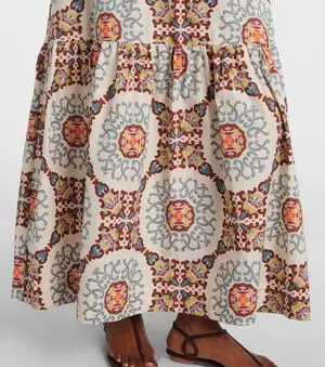 La DoubleJ Artemis Printed Cotton Poplin Shirt Dress - Multicoloured