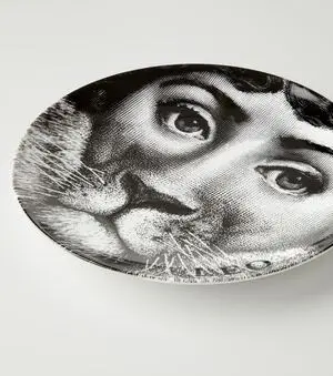 FORNASETTI Tema E Variazioni N.352 Leo Wall Plate - Black