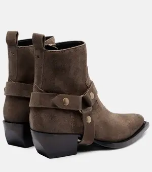 GOLDEN GOOSE Debbie 45 Suede Ankle Boots - Brown