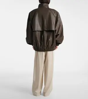THE FRANKIE SHOP Senta Bomber Jacket - Brown