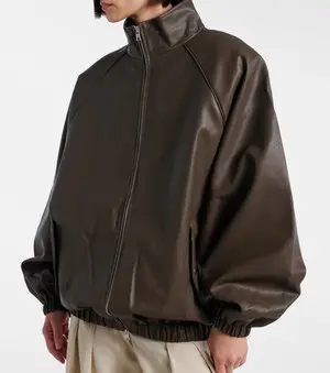 THE FRANKIE SHOP Senta Bomber Jacket - Brown
