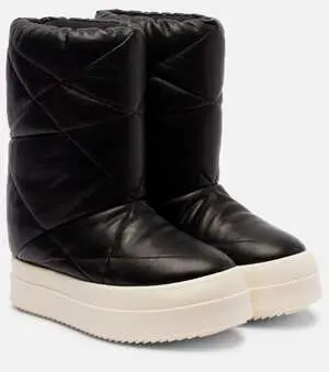 Rick Owens Mega Bumper Lunar Leather Boots
