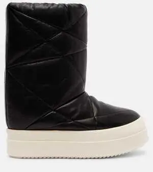 Rick Owens Mega Bumper Lunar Leather Boots