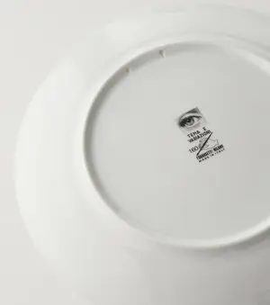 FORNASETTI Tema E Variazioni N.160 Porcelain Wall Plate - White