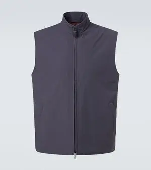 TOD'S Technical Vest With Zip-up Front - Grey
