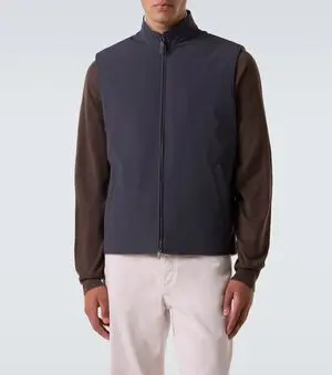 TOD'S Technical Vest With Zip-up Front