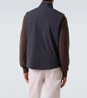 TOD'S Technical Vest With Zip-up Front