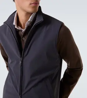 TOD'S Technical Vest With Zip-up Front