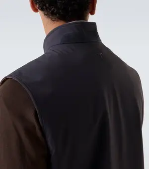 TOD'S Technical Vest With Zip-up Front