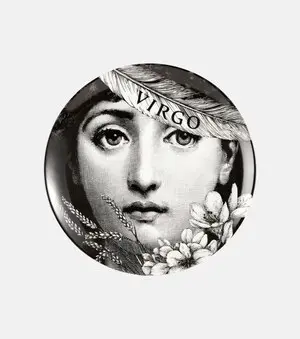 FORNASETTI Tema E Variazioni N.353 Virgo Wall Plate - Black
