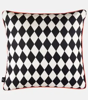 FORNASETTI High Fidelity Silk Cushion