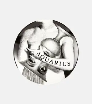 FORNASETTI Tema E Variazioni N.358 Aquarius Wall Plate - Black