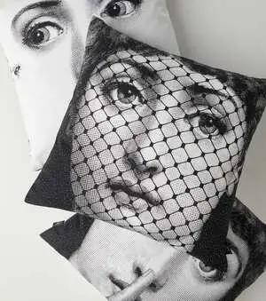 FORNASETTI Tema E Variazioni Ape Cushion - Multicoloured