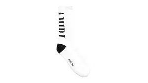 Amiri Vertical Logo Socks - White