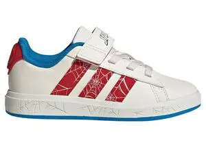 Adidas Grand Court Spider-man Sneakers - Cloud White/pure Ruby/bright Blue
