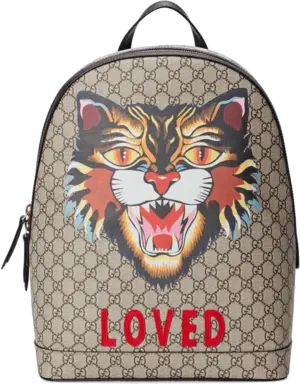 Gucci Gg Supreme Angry Cat Backpack