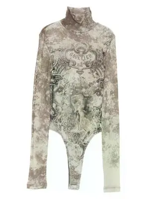 JEAN PAUL GAULTIER Médaillon-print Bodysuit