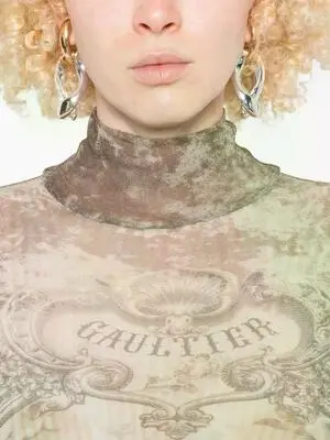 JEAN PAUL GAULTIER Médaillon-print Bodysuit