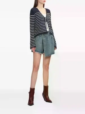 Rag & Bone Tie-front Striped Cardigan