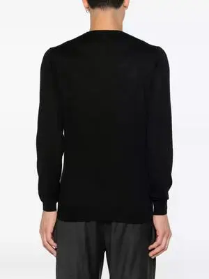 Fedeli Crew-neck Long-sleeve Top - Black