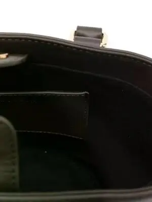 SELF-PORTRAIT Bow-charm Leather Bucket Bag