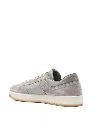 Prada Downtown Suede And Leather Sneakers