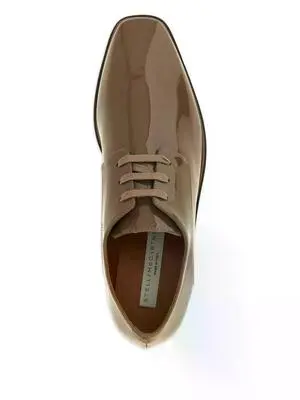 Stella McCartney Elyse Square-toe Wedge Oxford Shoes