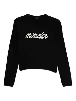 Moncler Logo-embroidered Wool Jumper