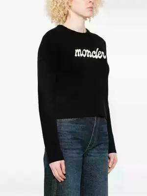 Moncler Logo-embroidered Wool Jumper