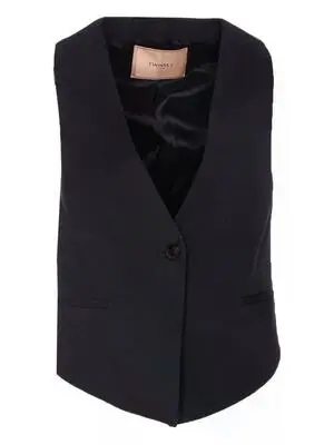 Twinset Button Detailed Vests For Women