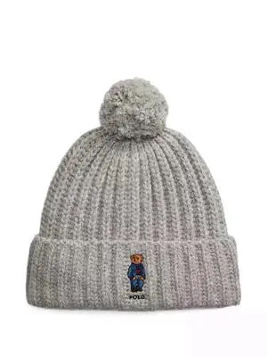 Polo Ralph Lauren Ribbed Pom-pom Beanie - Grey