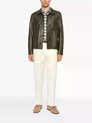 TOM FORD Checked Flap-pocket Western Shirt