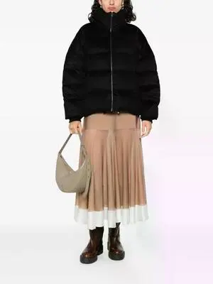 Soft Goat High-neck Puffer Jacket