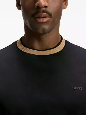 BOSS Contrast-trimmed T-shirt