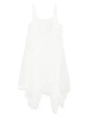 B+AB Square Neck Draped Dress - White