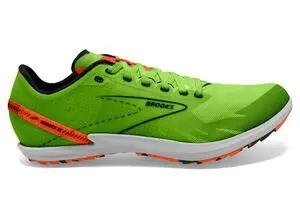 Brooks Draft Xc Spikeless - Green Gecko/red Orange/white