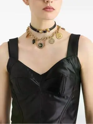 Dolce & Gabbana Elastic Satin Top