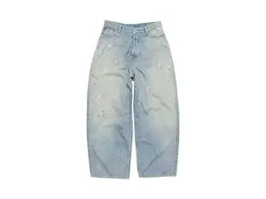 Acne Studios Super Baggy Fit Jeans - Rust Orange