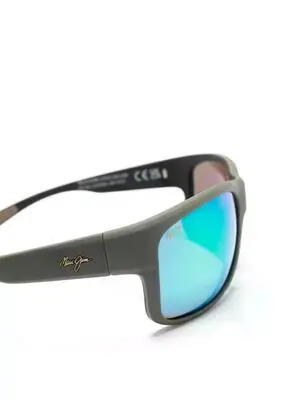 Maui Jim Rectangle-frame Mirrored Sunglasses - Grey