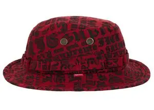 Supreme Cities Jacquard Boonie Hat - Red