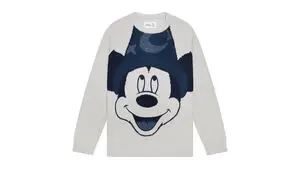 OVO X Disney Mickey Fantasia Intarsia Sweater - Heather Grey