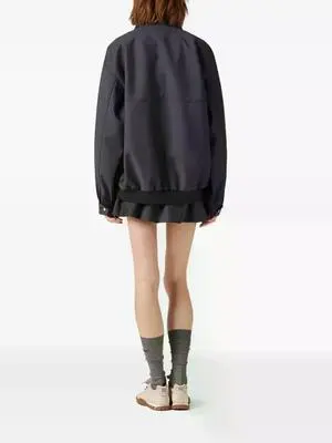 Miu Miu Embroidered-logo Blouson Jacket