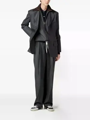 Miu Miu Pinstriped Virgin Wool Trousers