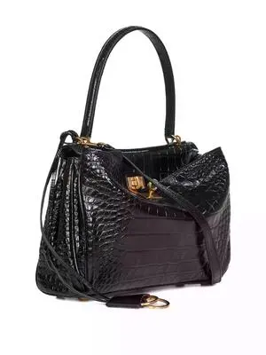 Balenciaga Rodeo Croc-effect Leather Tote Bag